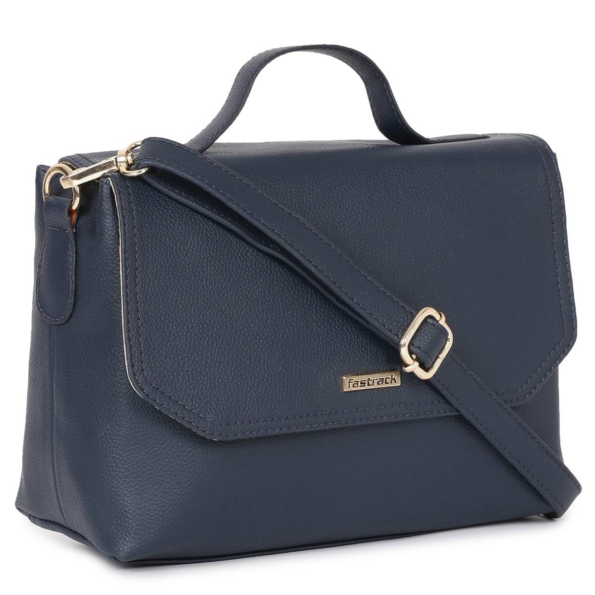 Buy Fastrack Navy Blue Satchel Bag Online