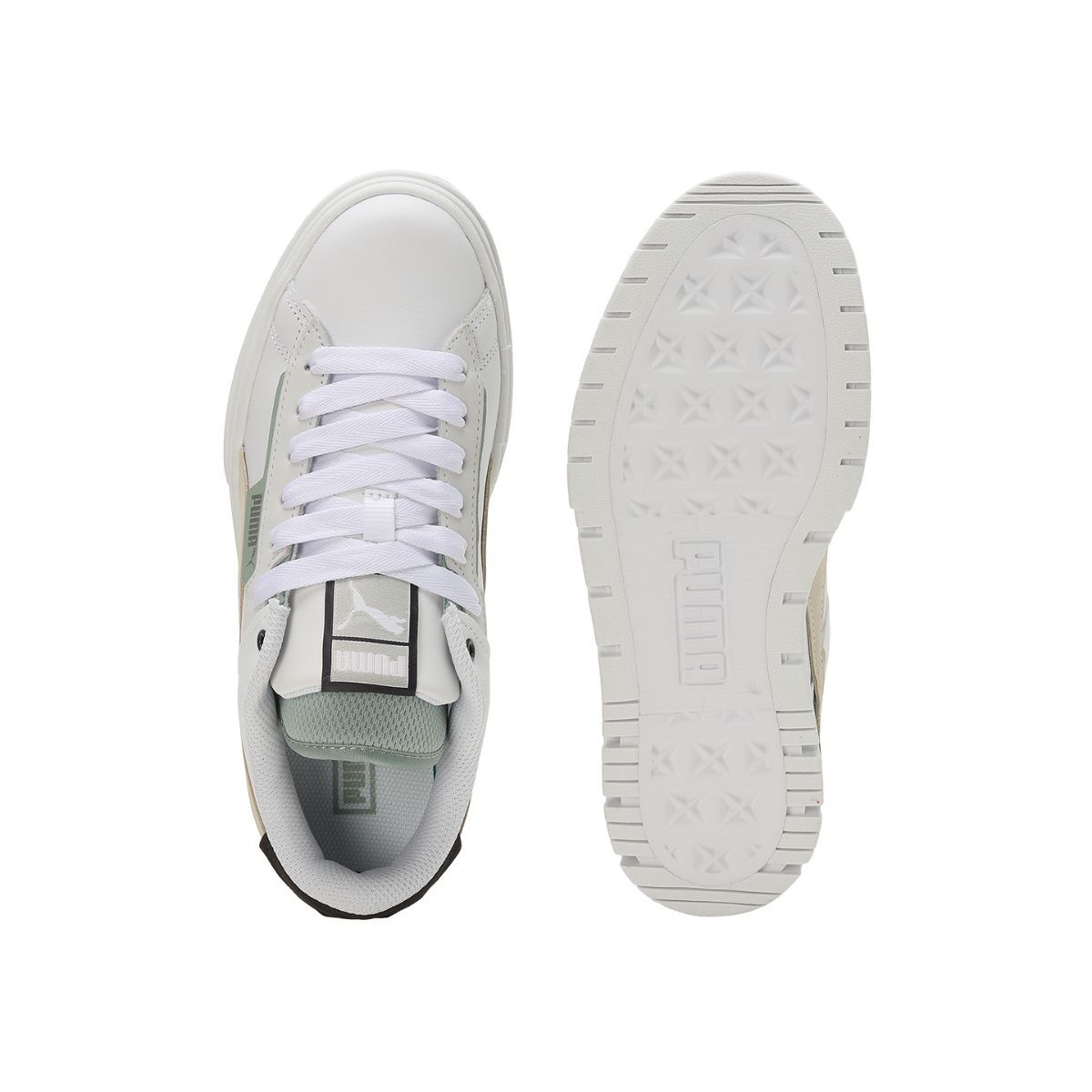Buy Puma Mayze Crashed Prm Women Off White Sneakers Online