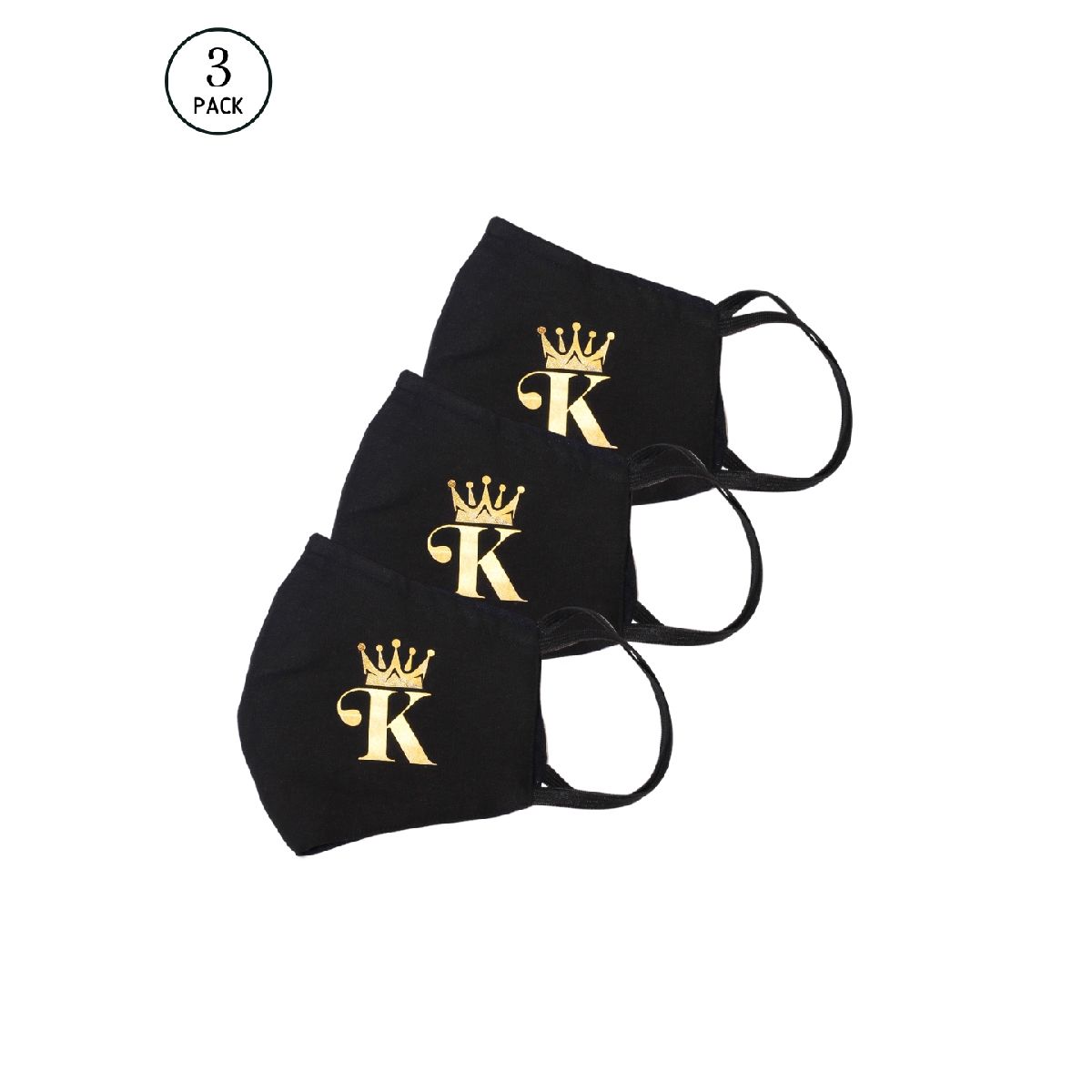 Buy Bellofox Badshah Cards Printed 3-layer 3-ply Cotton Face Mask Mask ...