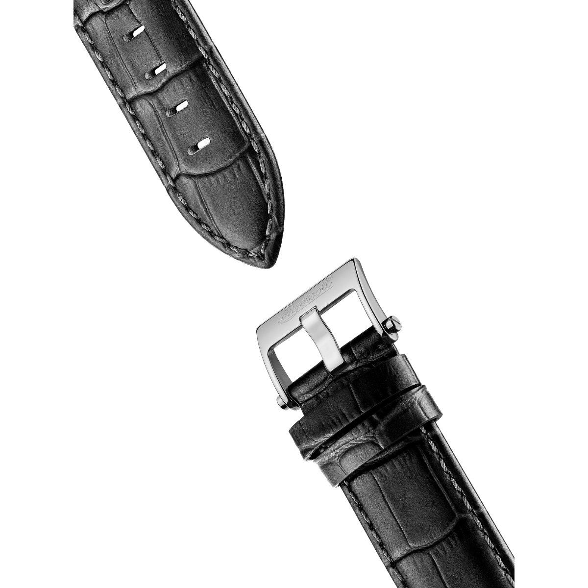 Ingersoll 1892 The Michigan Mens Watch Silver Dial & Black Leather ...