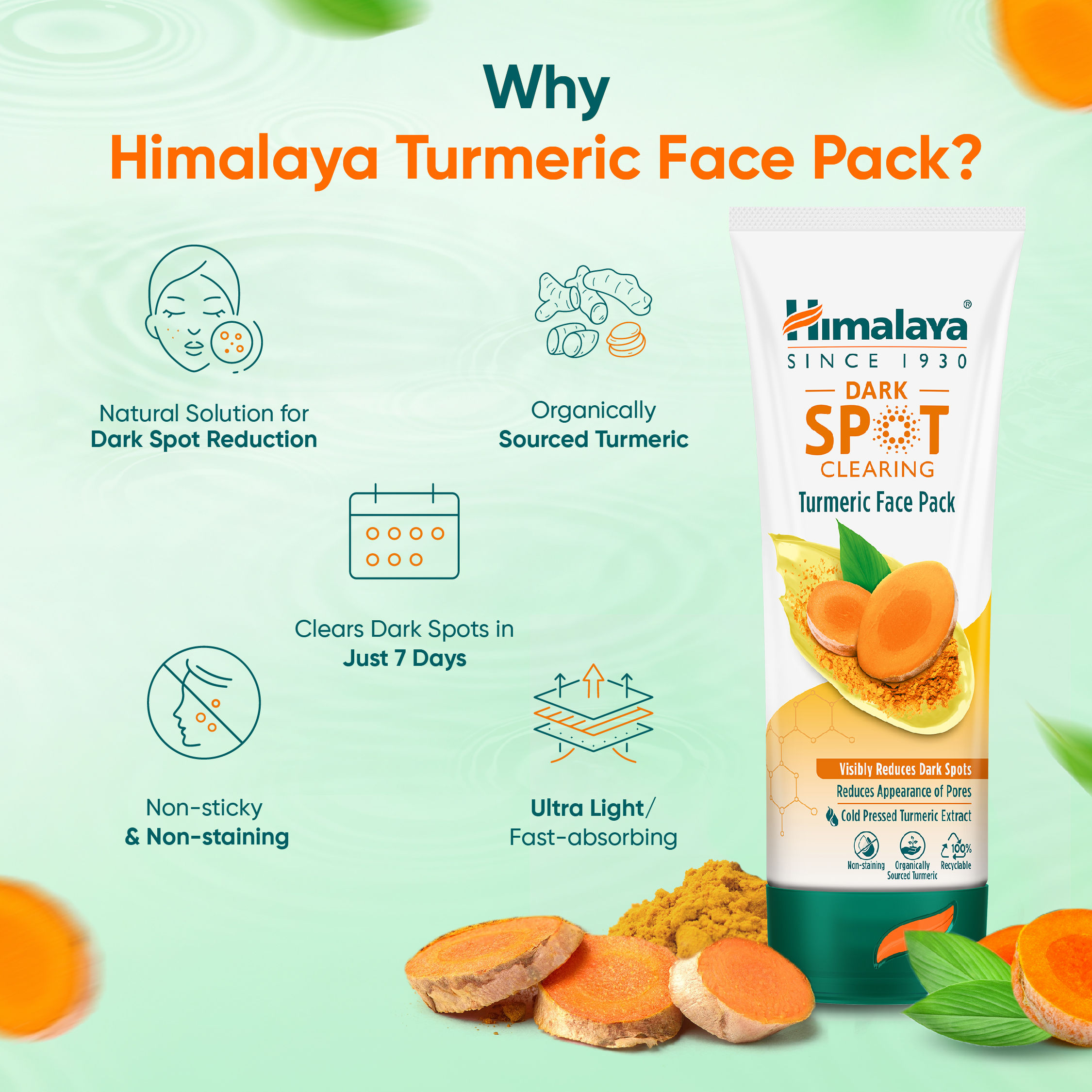 Buy Himalaya Dark Spot Clearing Turmeric Face Pack Online