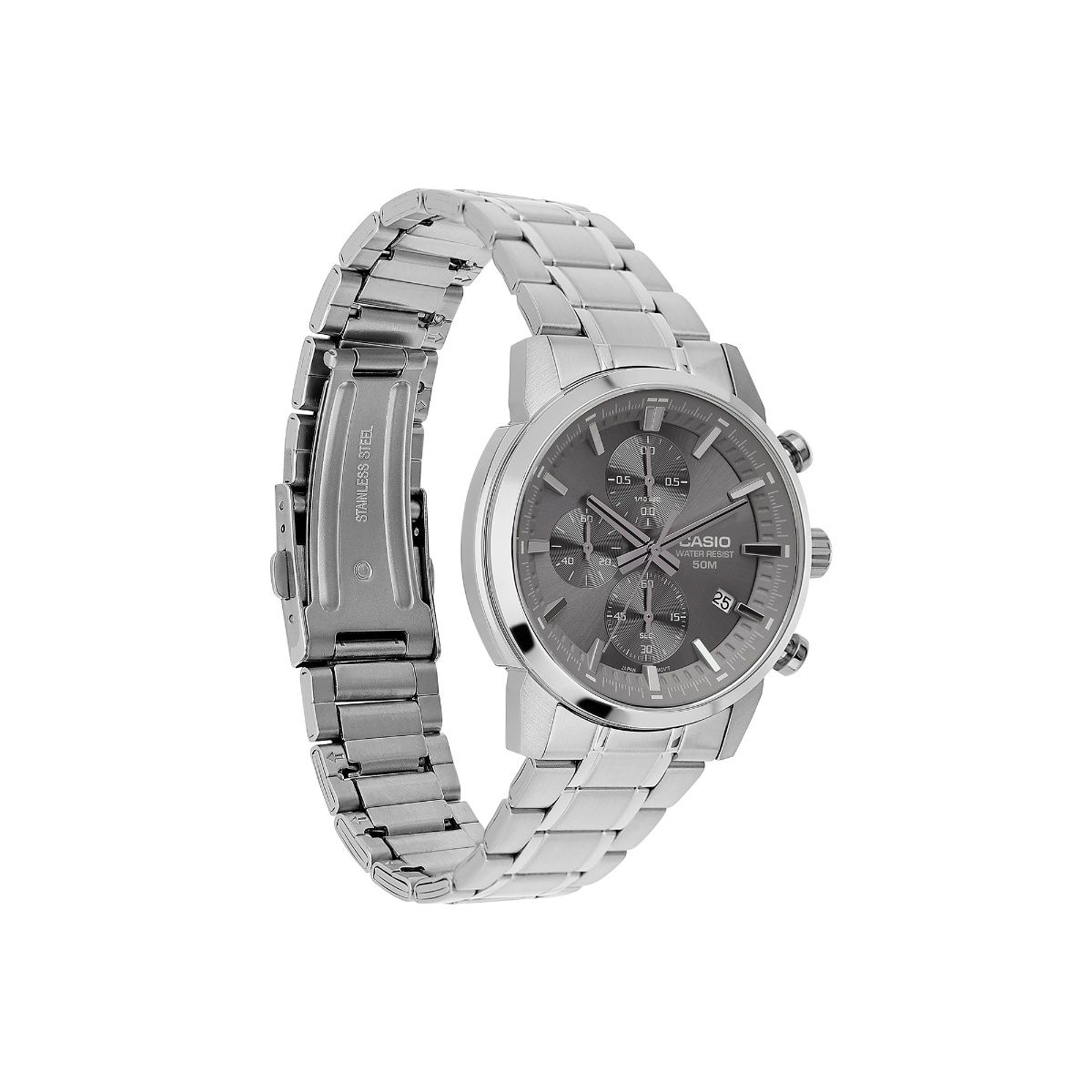 Buy Casio Men Enticer Brown Dial Analog Stainless Steel Watch - MTP-E510D-8AVDF Online