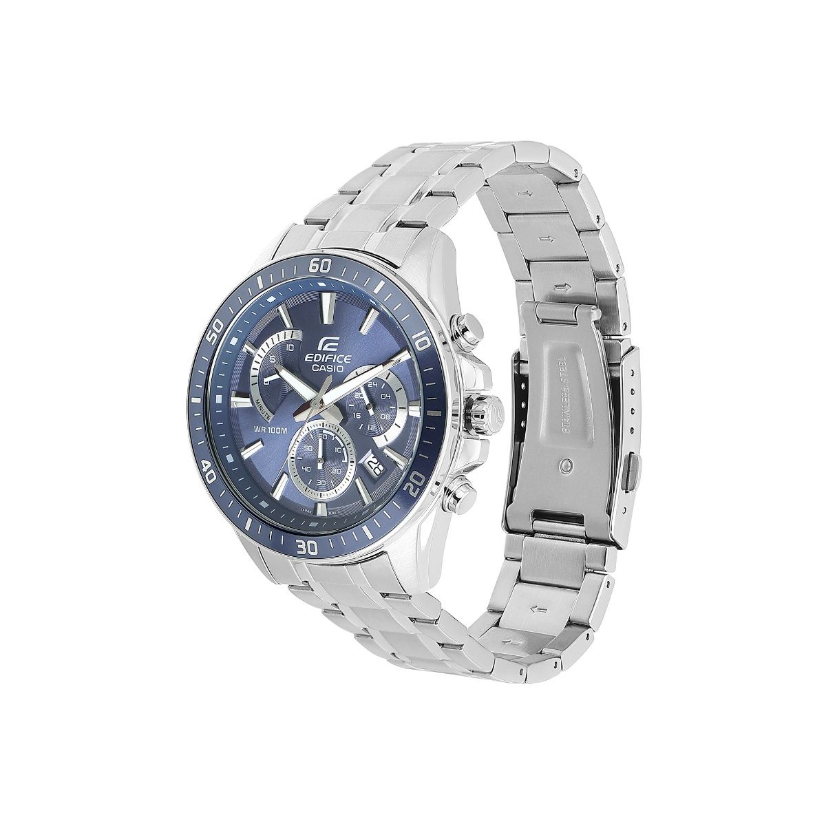 Buy Casio Men Edifice Blue Dial Analog Stainless Steel Watch - EFR-552D ...