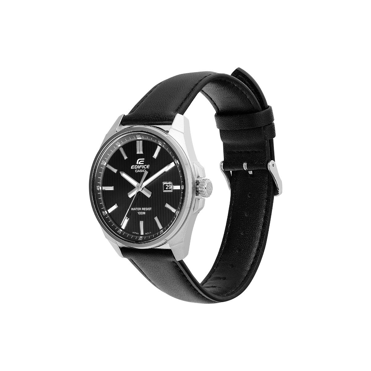 Buy Casio Men Edifice Black Dial Analog Leather Watch - EFV-150L-1AVUDF ...