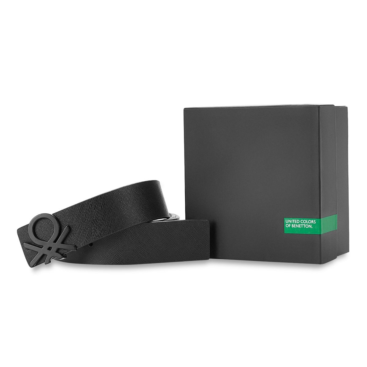 Buy United Colors of Benetton Edgar Men Leather Belt - Black and Dusty ...