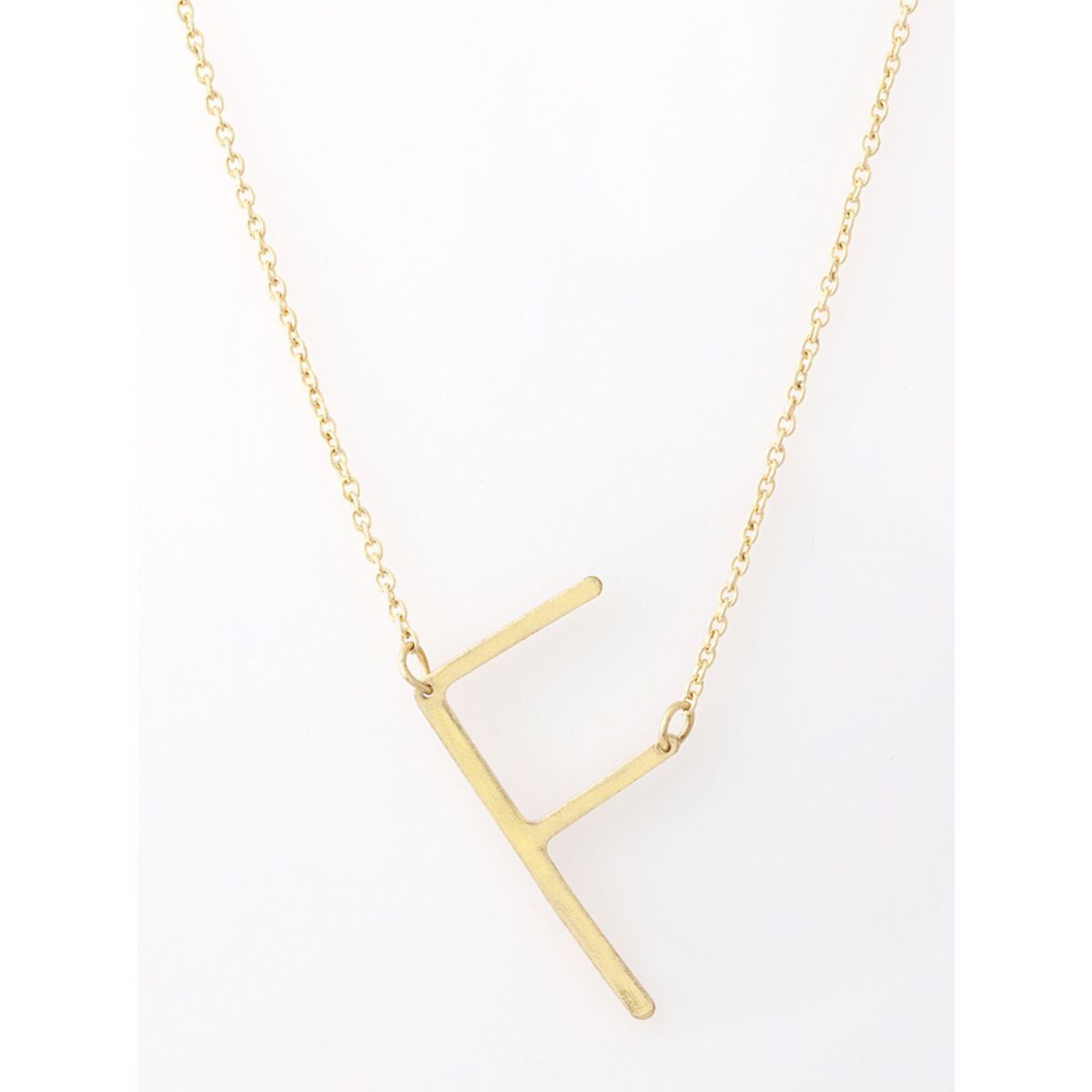 Tipsyfly Slanted Alphabet Necklace-Letter F: Buy Tipsyfly Slanted ...