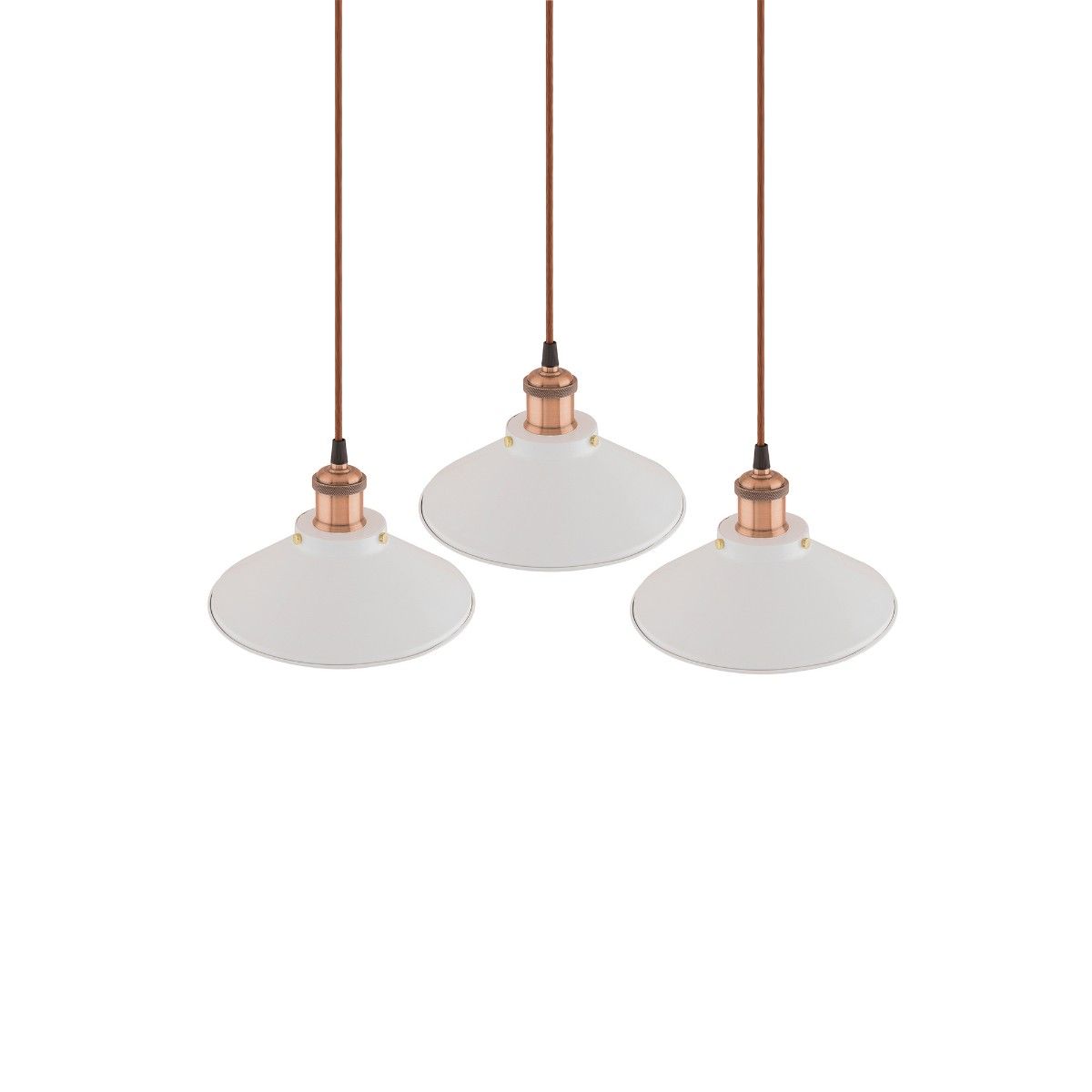 Buy Homesake Linear White Cone Cluster Pendant Light Copper Online