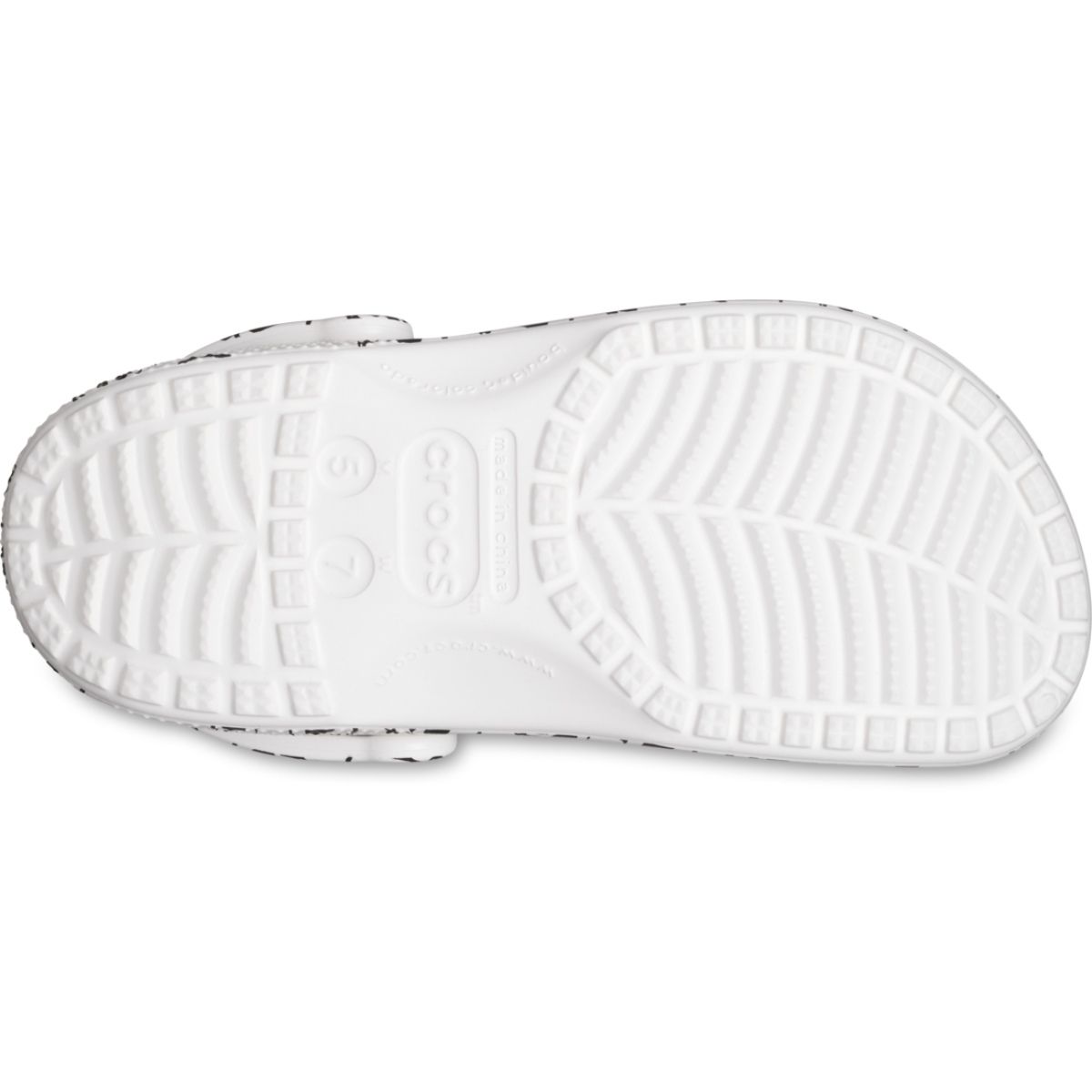 Buy Crocs Classic White Printed Unisex Adult Clogs Online