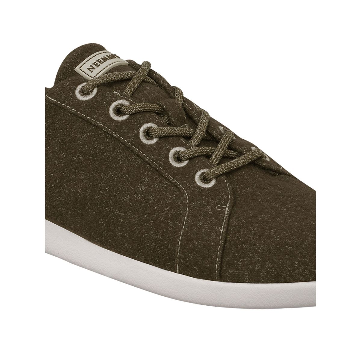 Buy Neeman's Olive Wool Sneakers Online