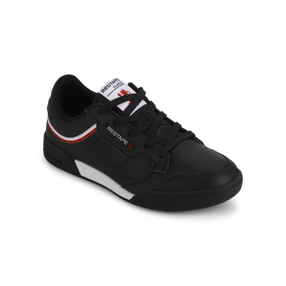 Buy Red Tape Solid Black Sneakers Online