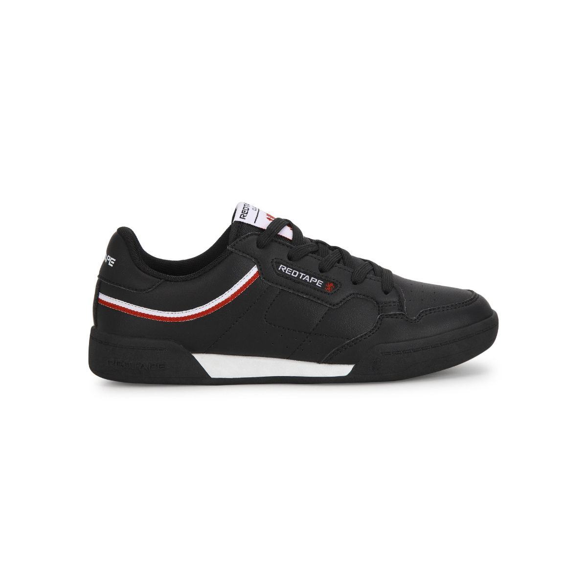 Buy Red Tape Solid Black Sneakers Online