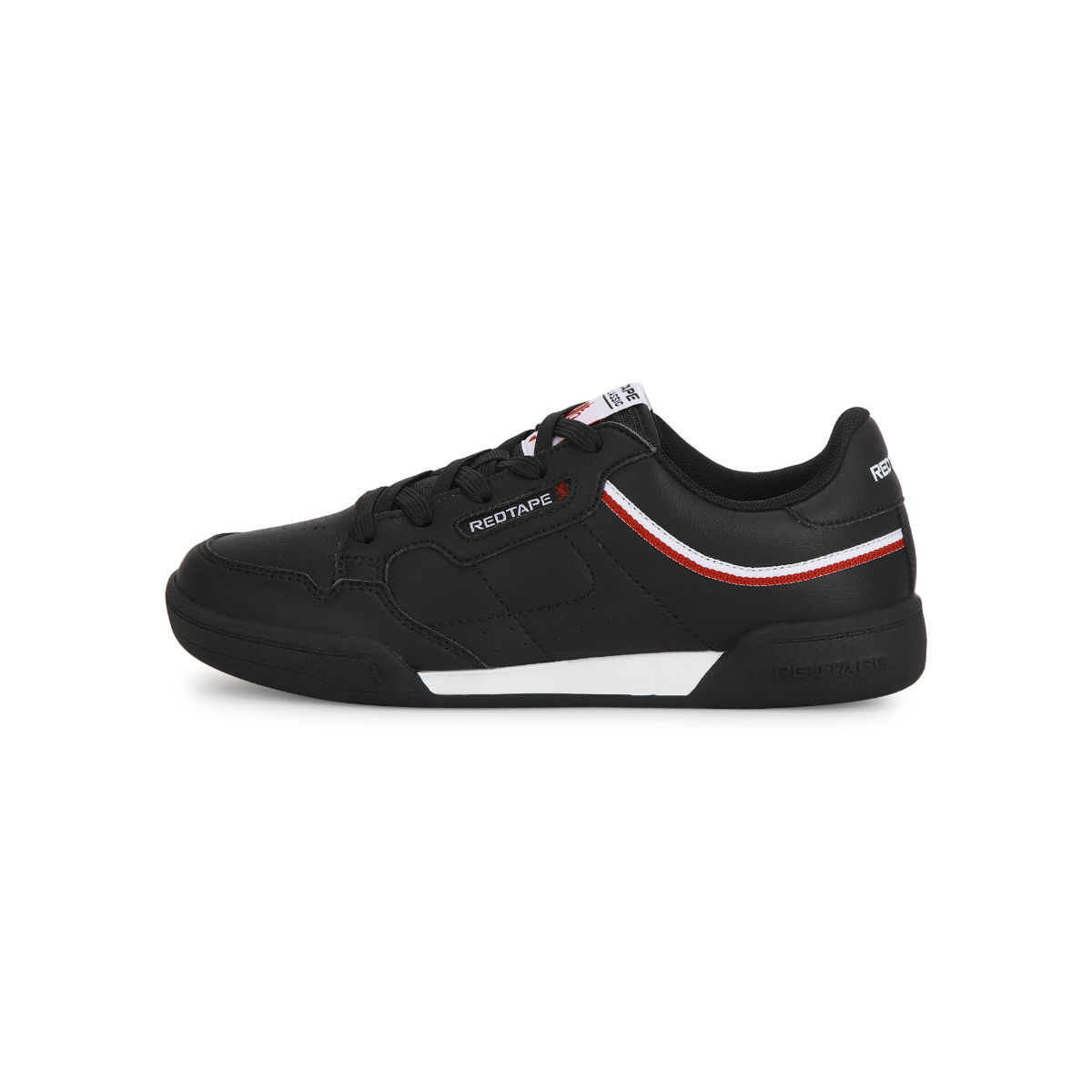 Buy Red Tape Solid Black Sneakers Online