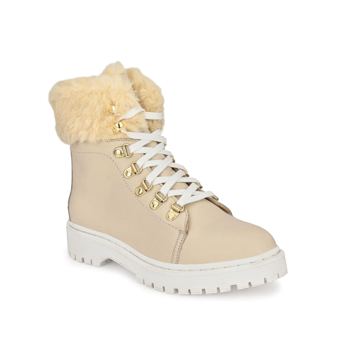 Buy Delize Womens Off-white Darby Boots Online
