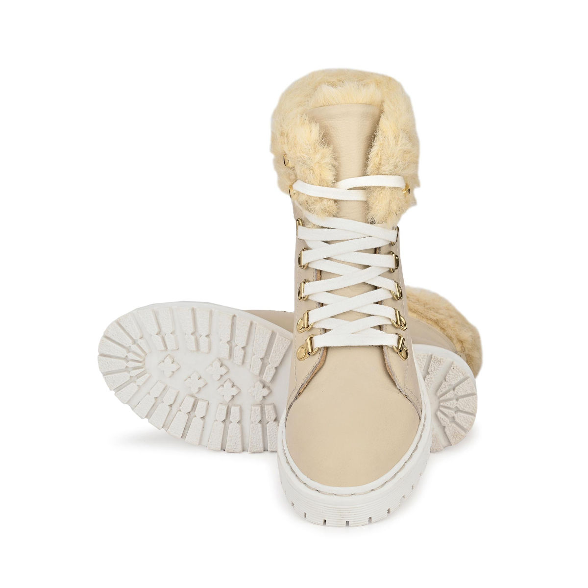 Buy Delize Womens Off-white Darby Boots Online