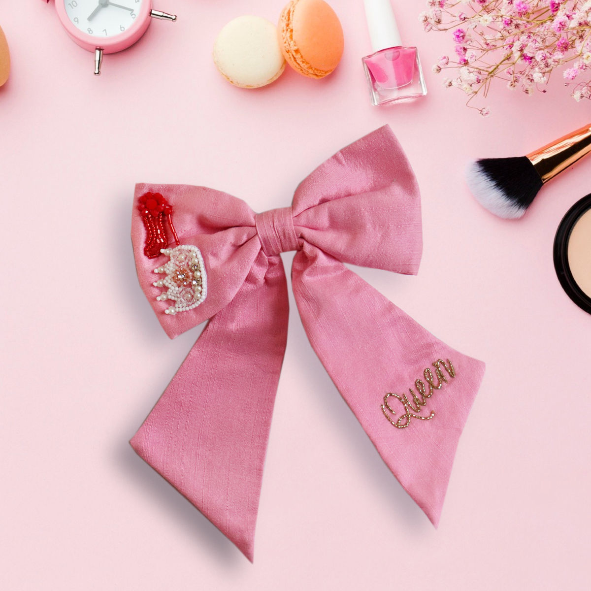 Buy Soho Boho Studio Makeup Queen Pigtail Hair bow Online