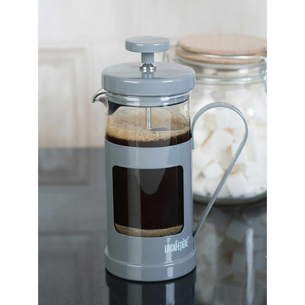 La Cafetiere Stainless Steel Monaco Cafetiere Cool Grey, Three Cup ...