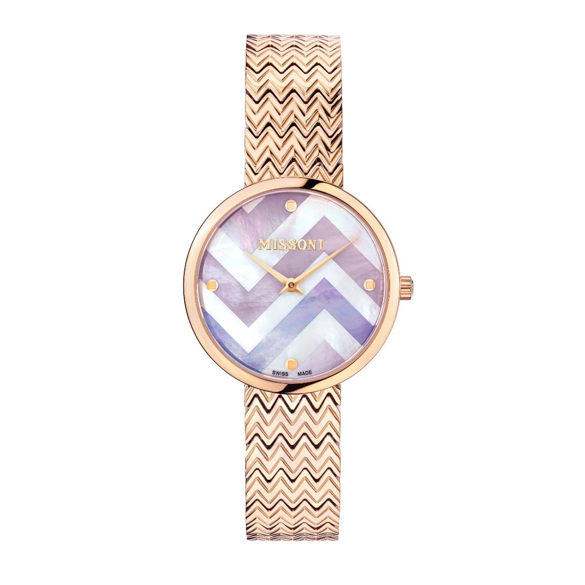 Buy Missoni Watches Analog Lavender Mother Of Pearl Dial Women Watch ...