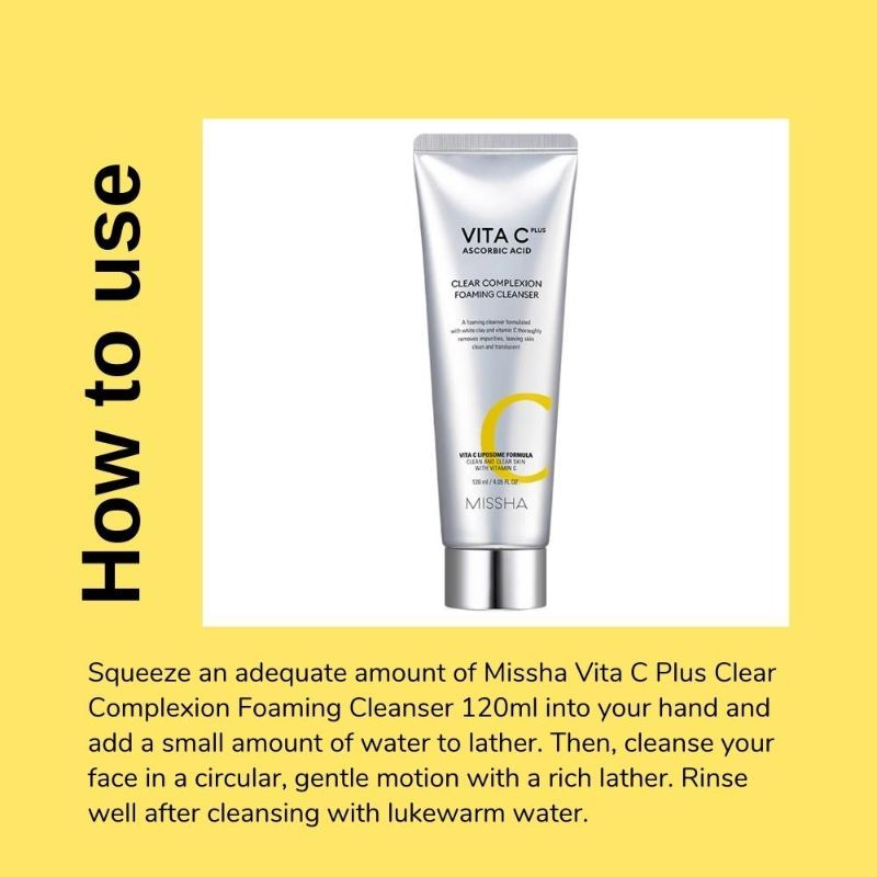 Buy Missha Vita C Plus Clear Complexion Foaming Cleanser Online