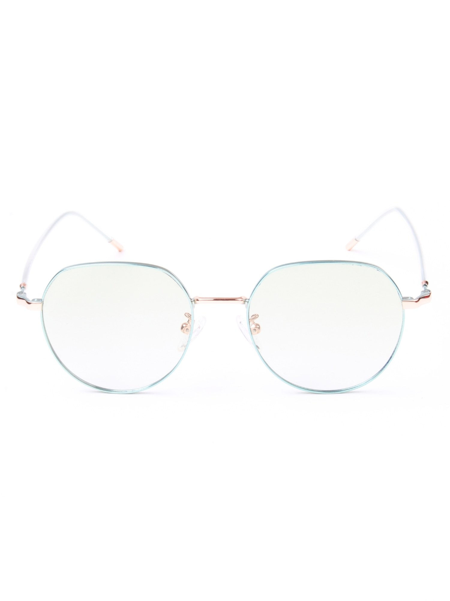 Buy TED SMITH Unisex Round Metal Blue-Green Sunglasses With Polarized ...