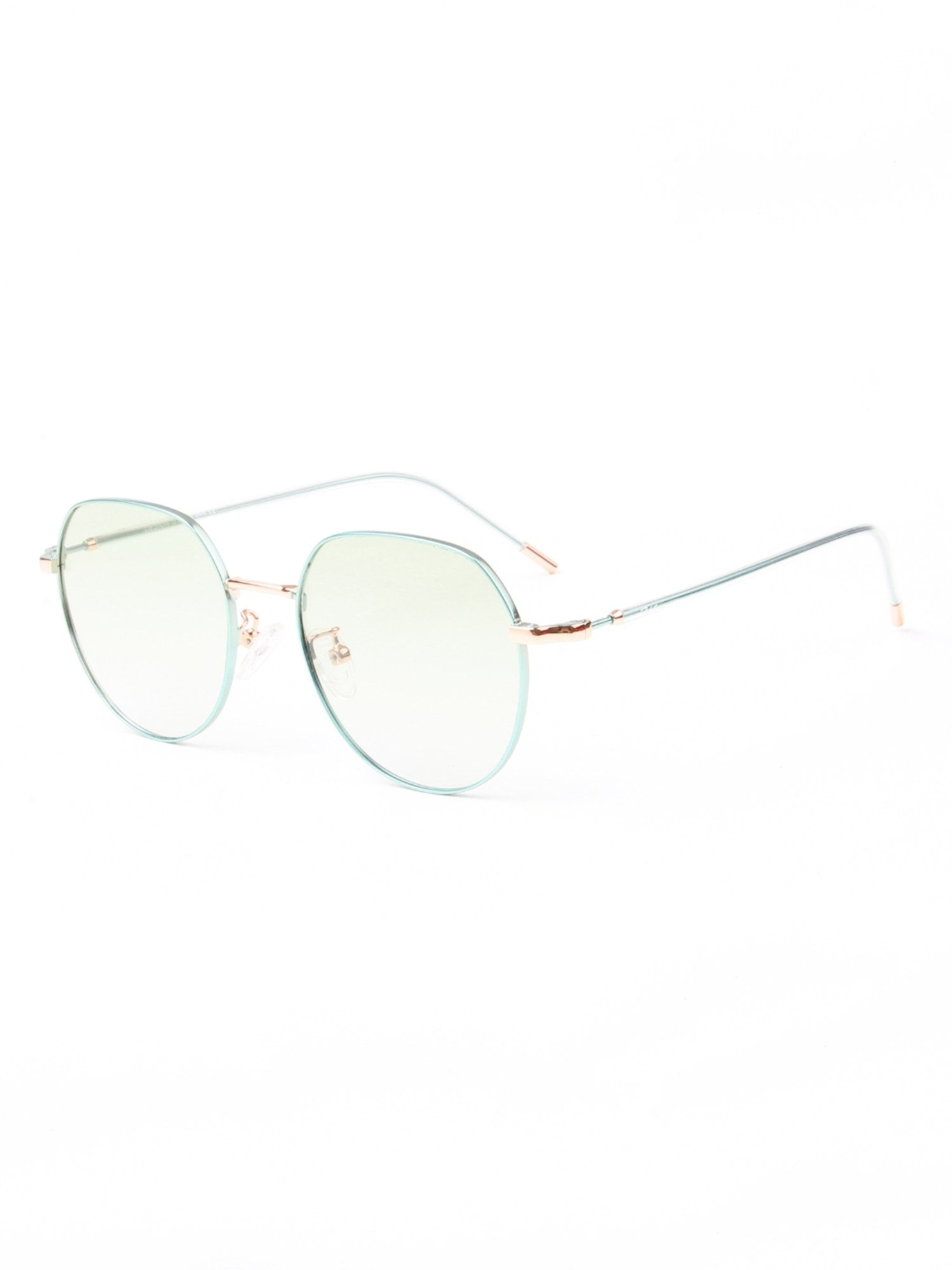 Buy TED SMITH Unisex Round Metal Blue-Green Sunglasses With Polarized ...