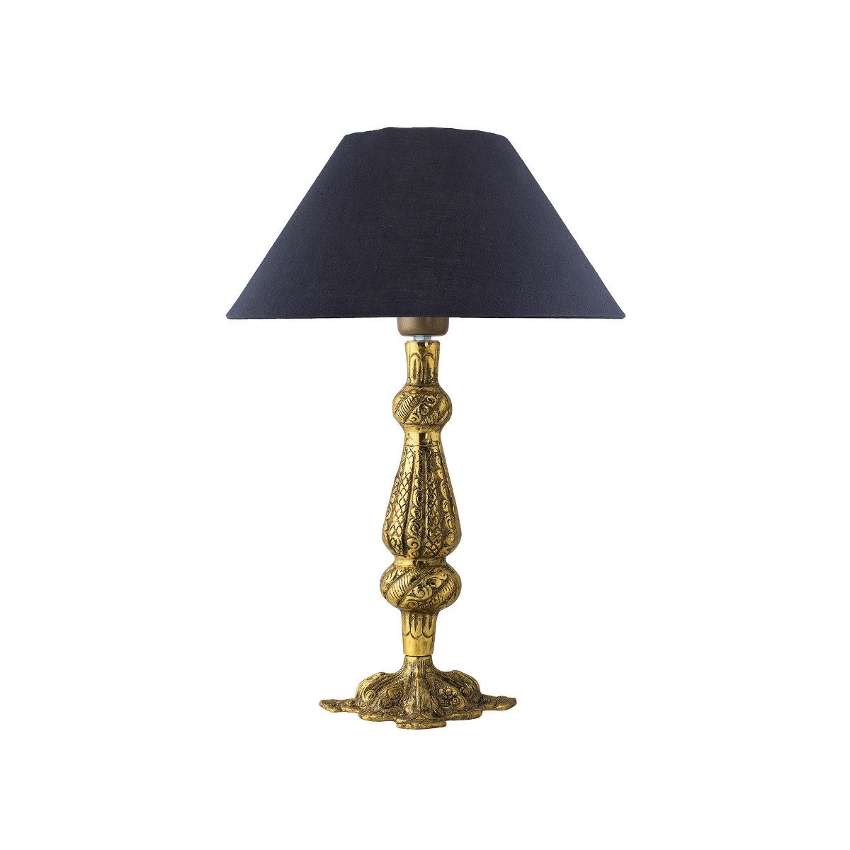 Buy Homesake Metal Table Lamps Shade Scroll Black Online