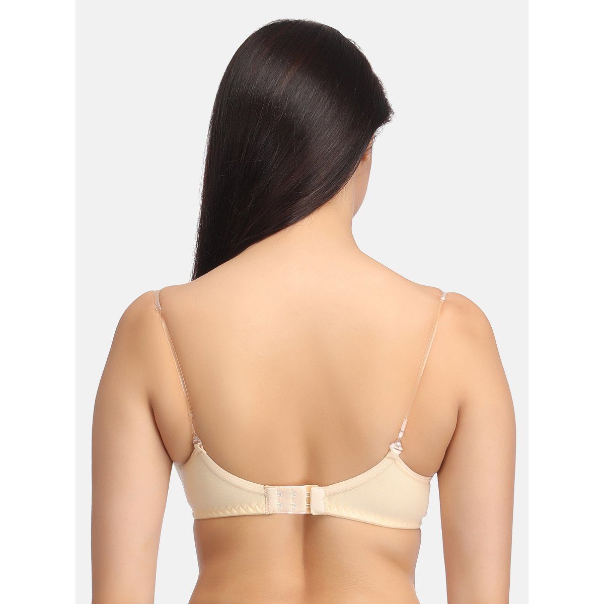 Clovia Cotton Rich Solid Non Padded Demi Cup Wire Free T Shirt Bra