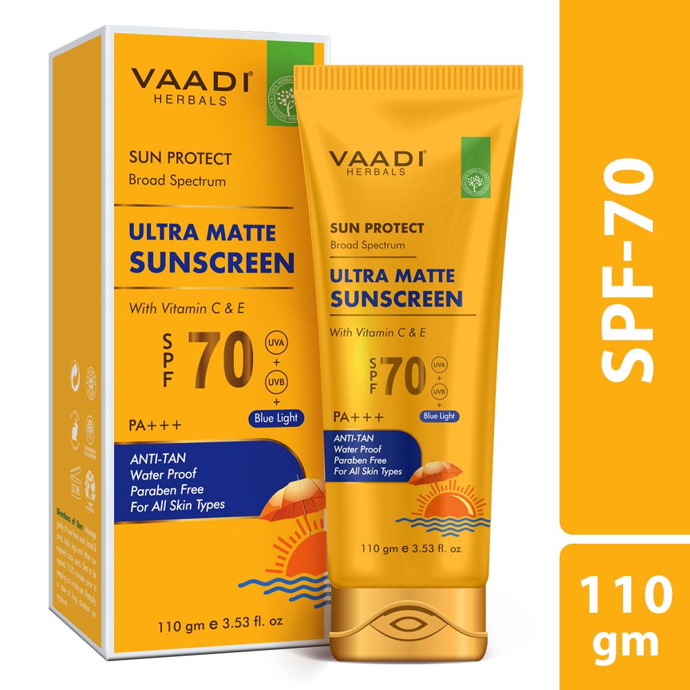 Buy Vaadi Herbals Ultra Matte Sunscreen SPF 70 Online