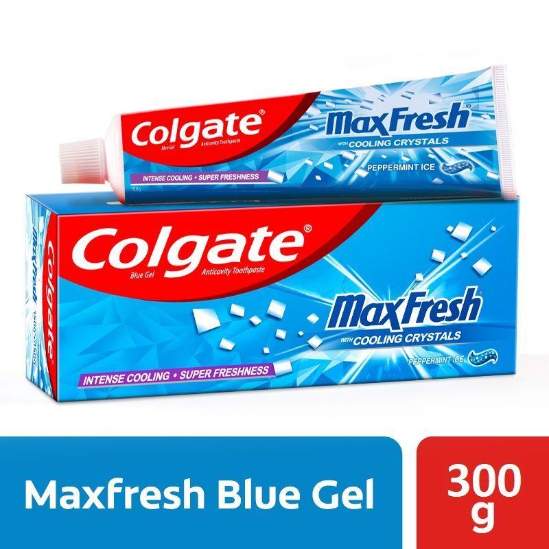 Colgate MaxFresh Toothpaste- Blue Gel Paste with Cooling Crystal ...