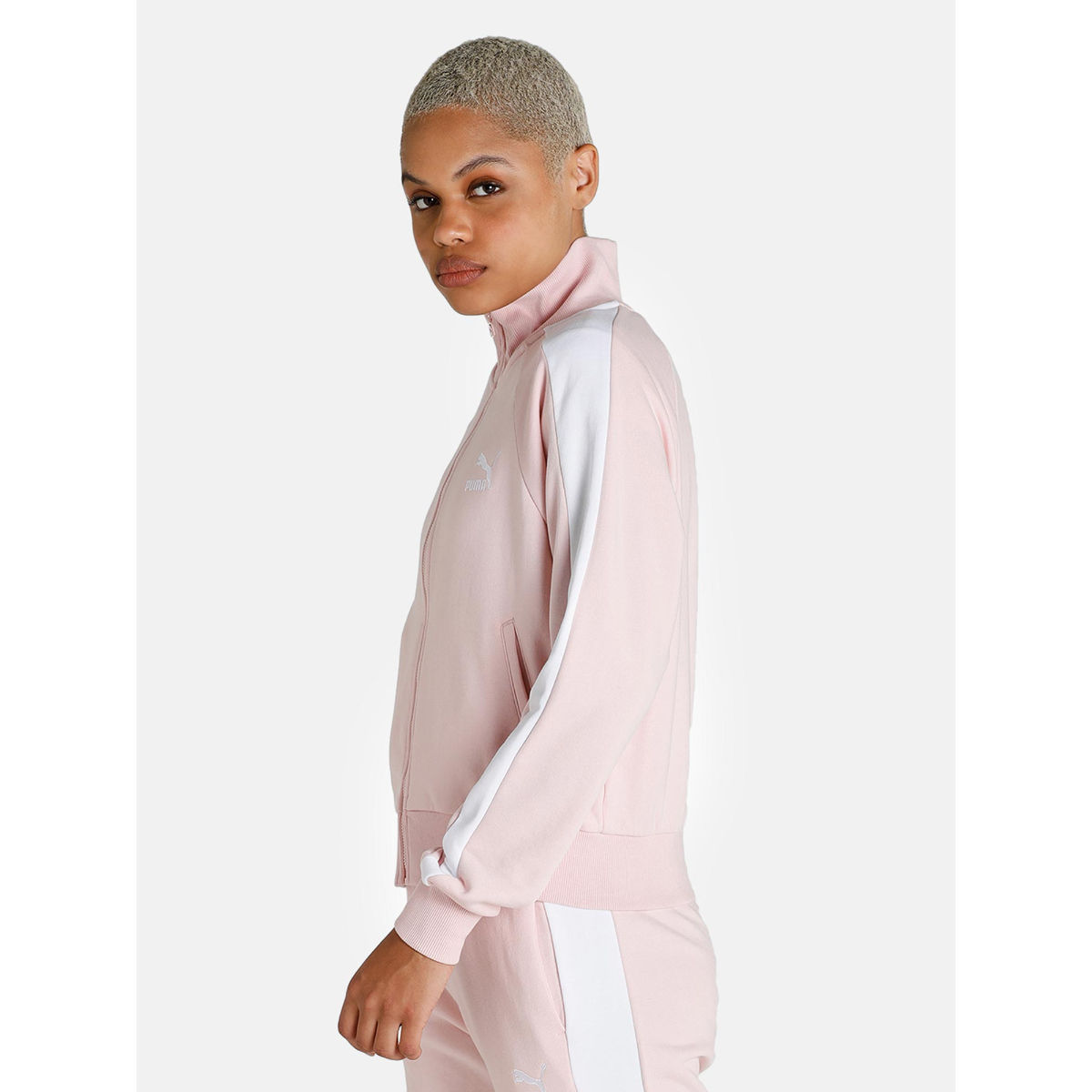 Puma Iconic T7 Regular Fit WoMen Pink Track Jacket: Buy Puma Iconic T7 ...