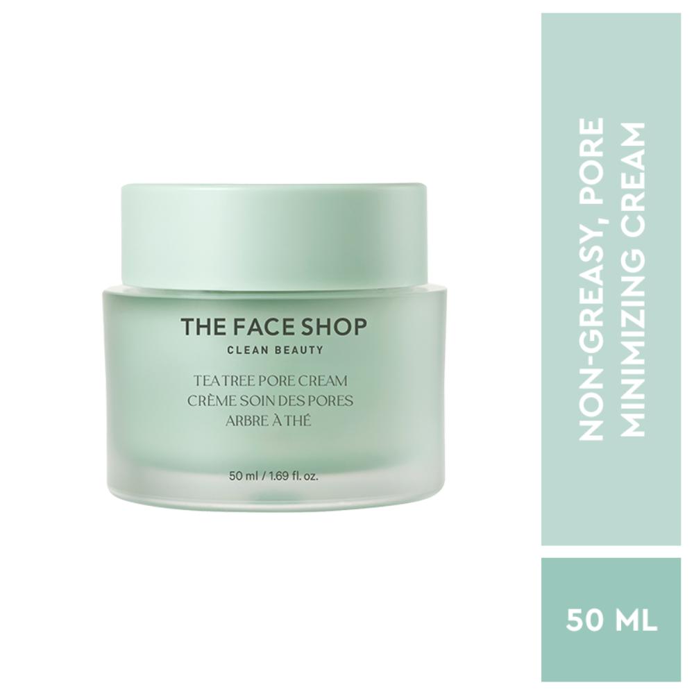 Buy The Face Shop Tea Tree Pore Cream With Ip- Bha, Pha & Hyaluronic ...
