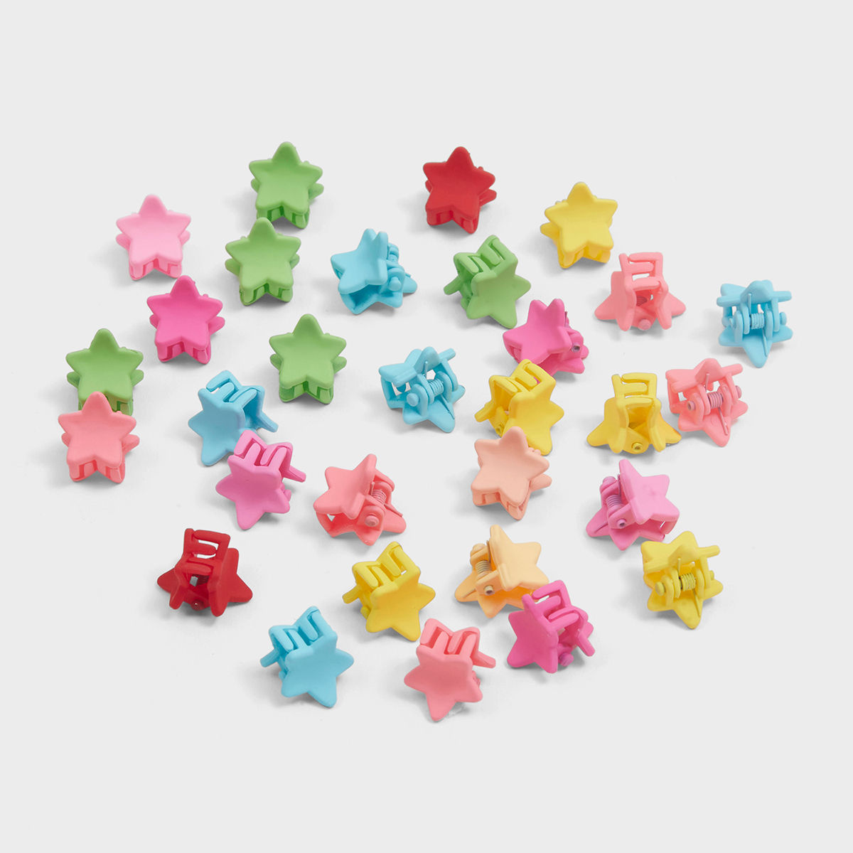 Buy MIXT by Nykaa Fashion Multi-Color Mini Star Motif Hair Clip Set of ...