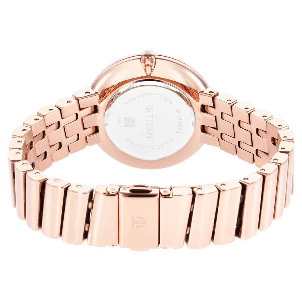 Titan Purple 95160WM01 Rose Gold Dial Analog watch for Women: Buy Titan ...