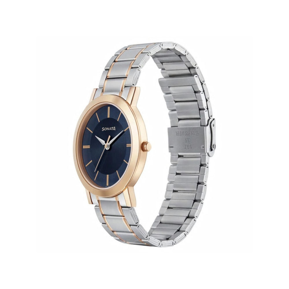 Buy Sonata 77108KM02 Blue Dial Analog Watch For Men 77108KM02 Online