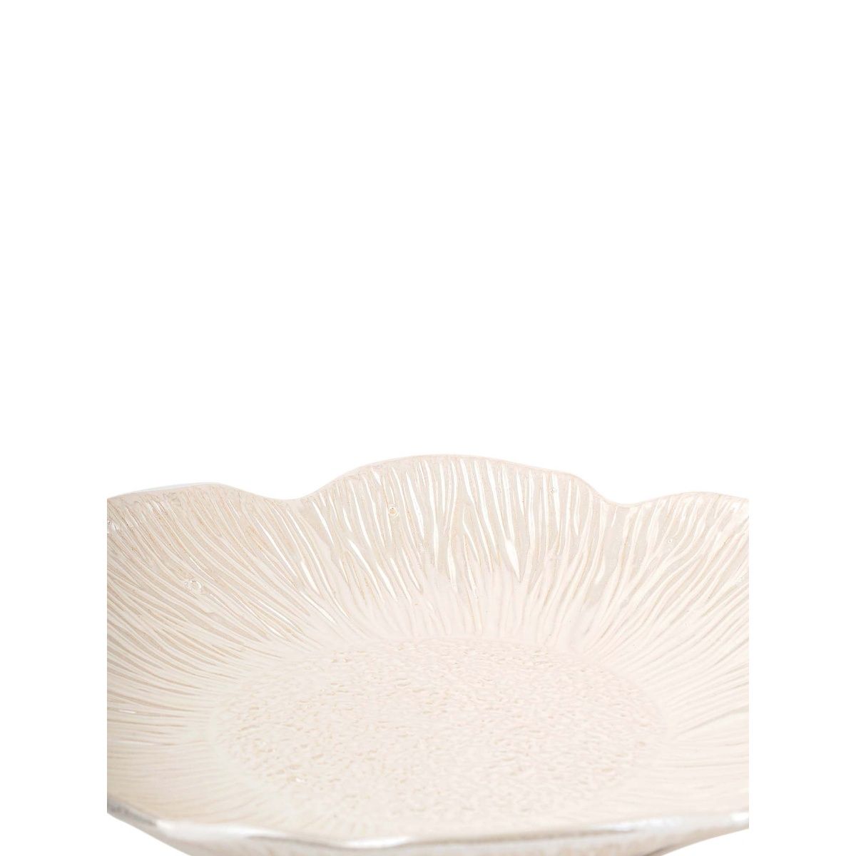 Buy Pure Home + Living Large Cream Floral Plate Online