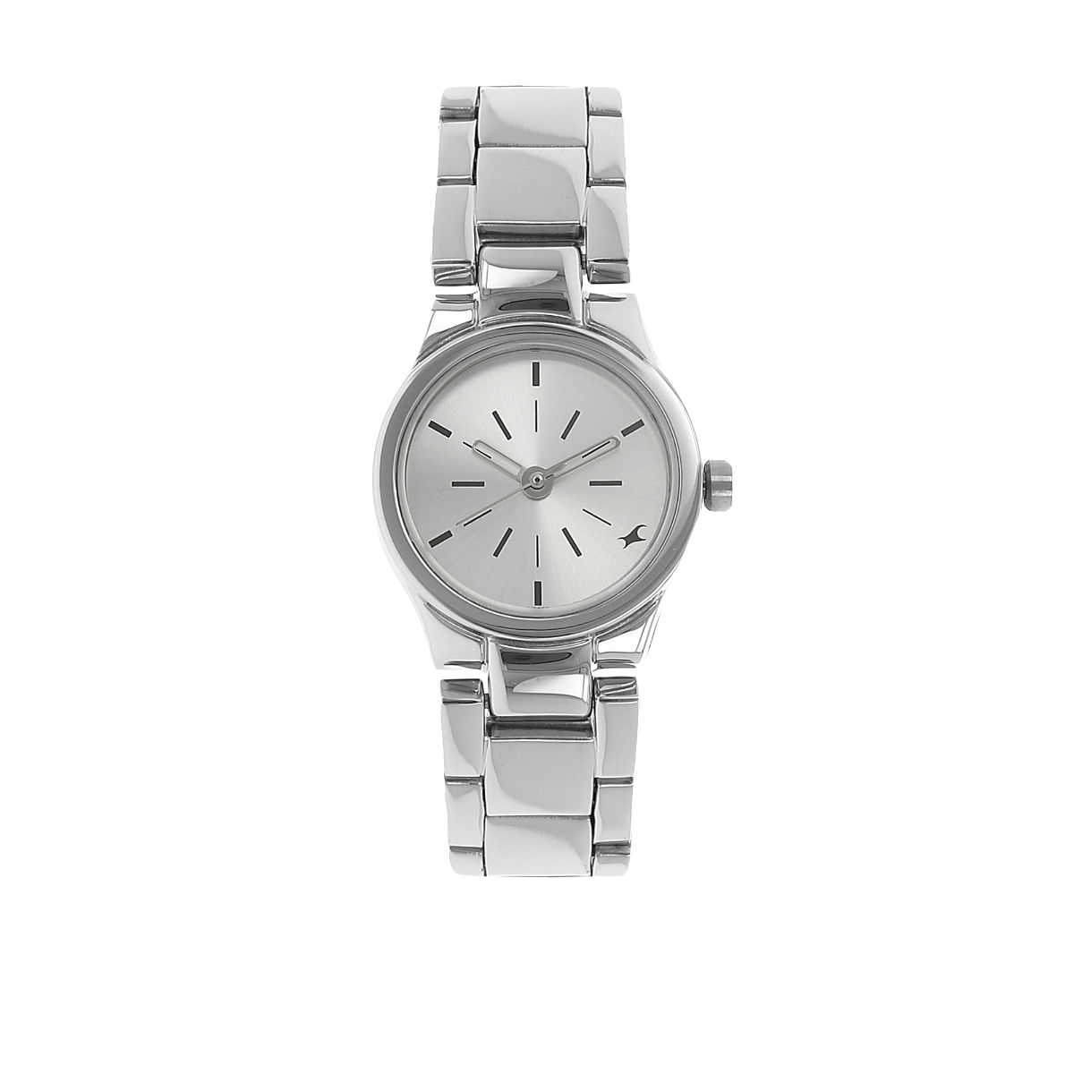 Buy Fastrack White Dial Silver Metal Strap Watch Online