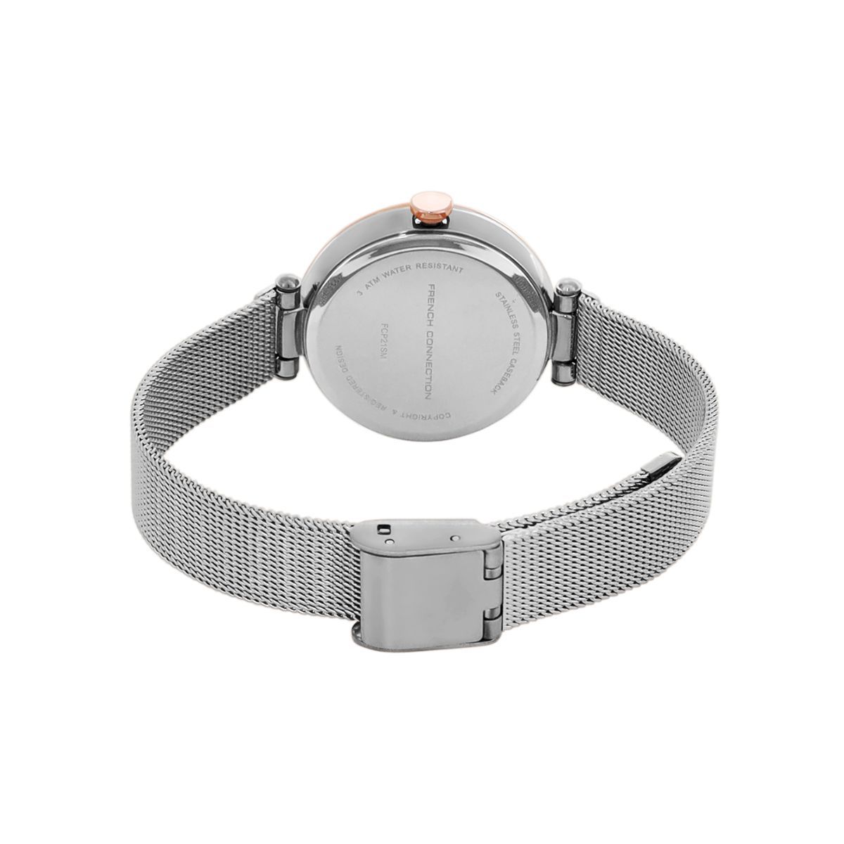Buy French Connection Silver Analogue Watch For Women - FCP21SM Online