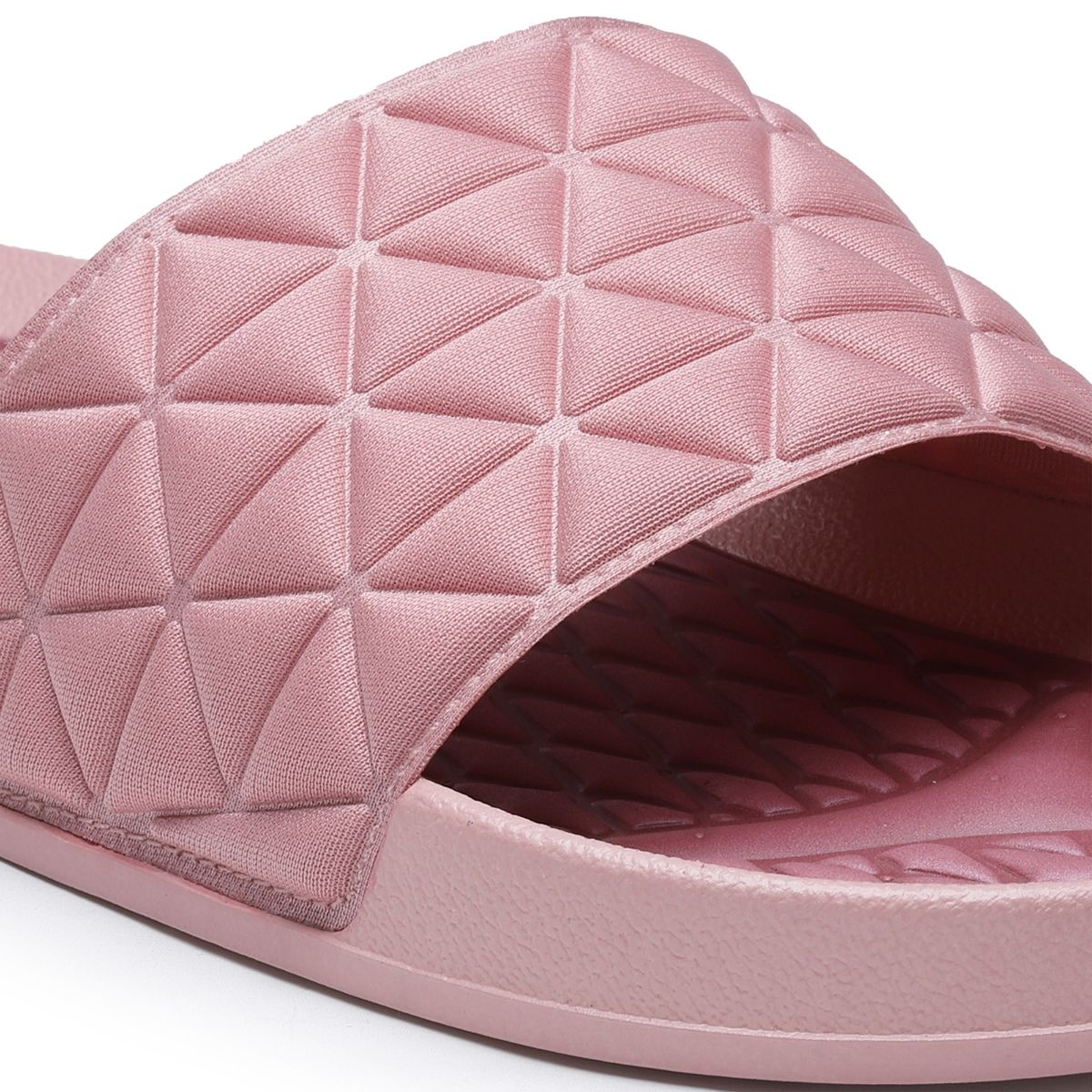 Buy SOLETHREADS Slides Stella Pink Solid Women Sliders Online