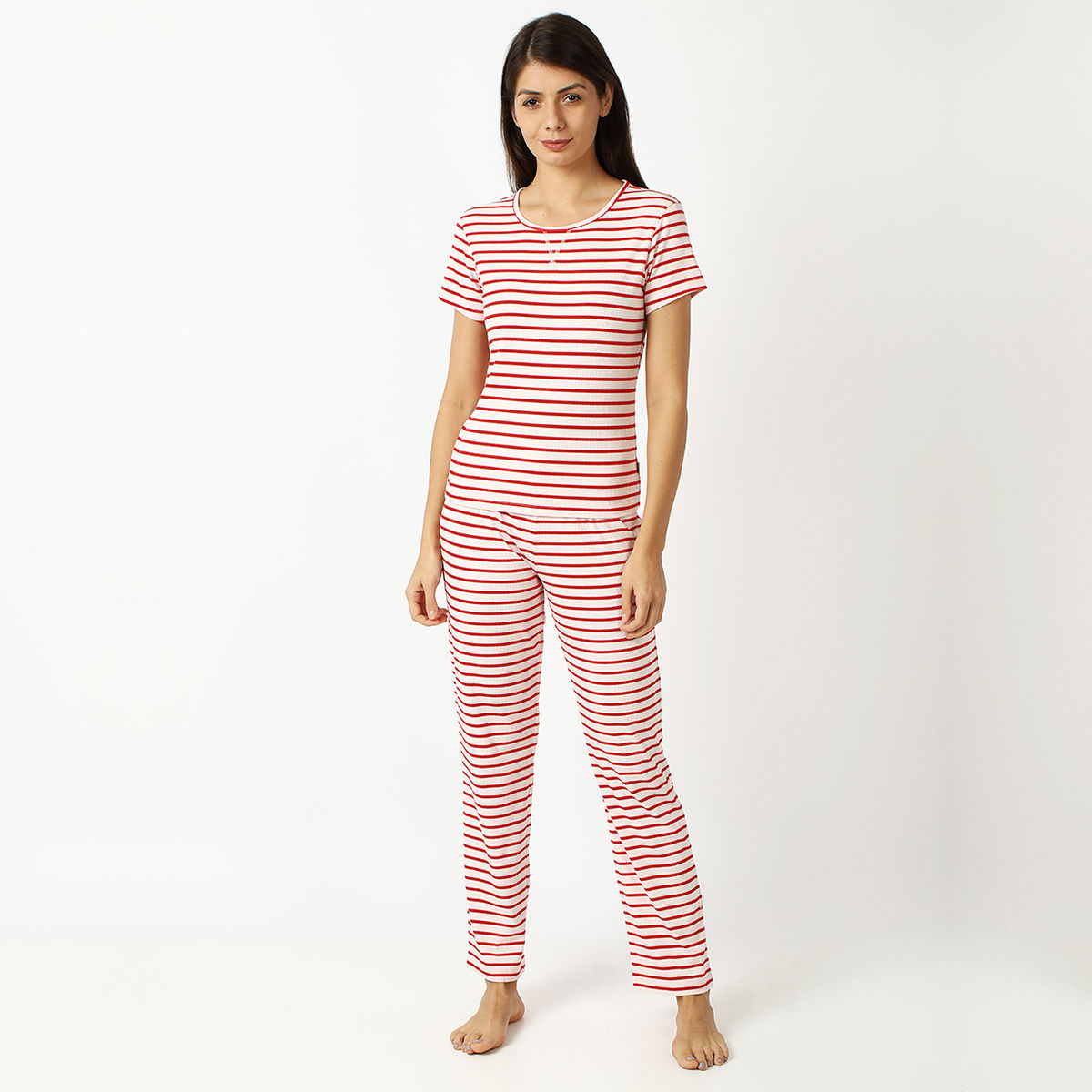 Buy mackly Women Striped Night Suit - Multi-Color Online