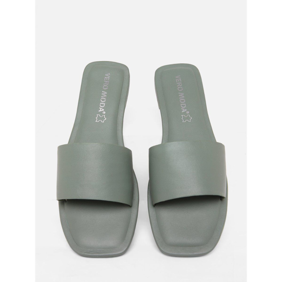 Buy VERO MODA Women Solid Green Sandals Online