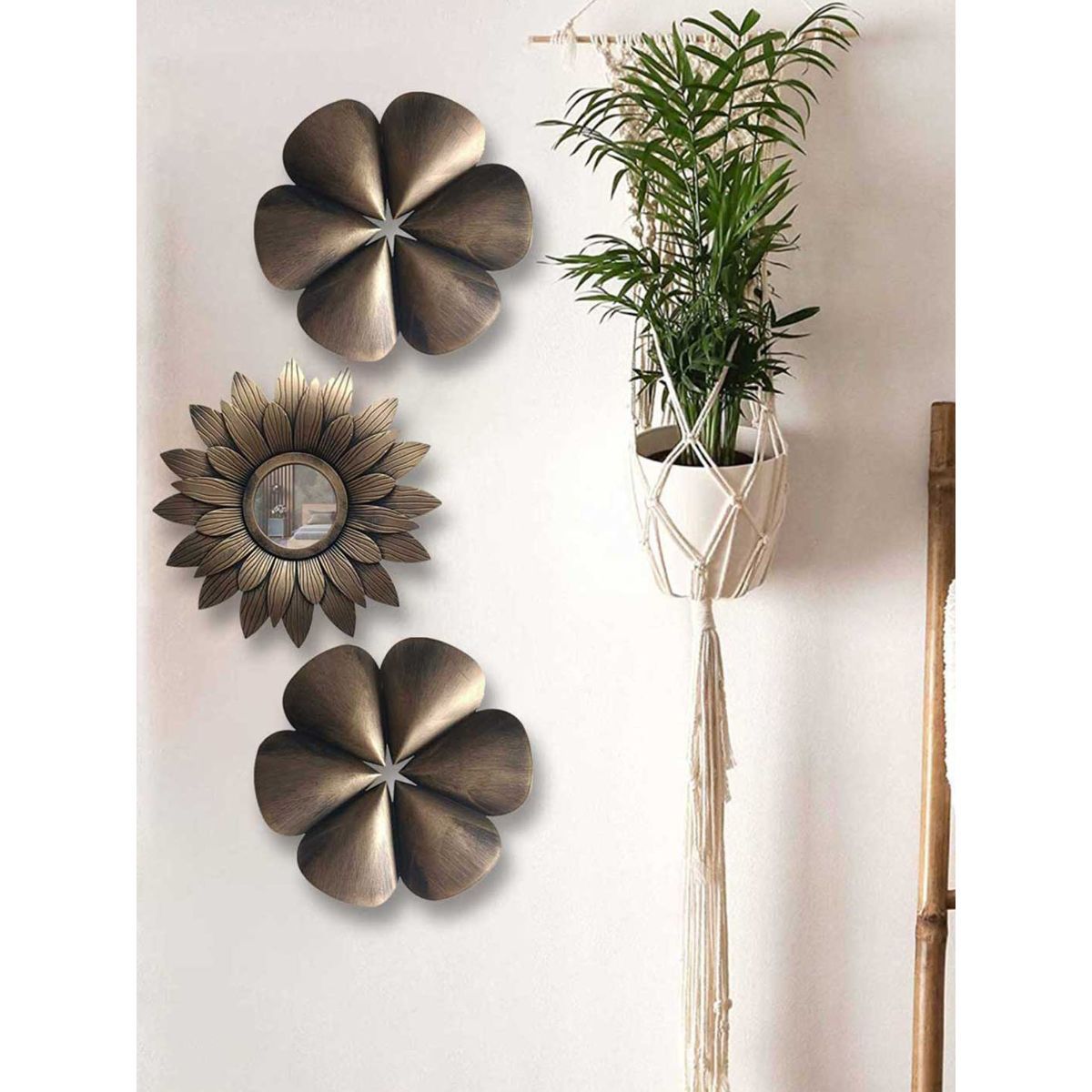 Art Street Engraved Floral Decorative Plastic Plate, Hanging Carved ...