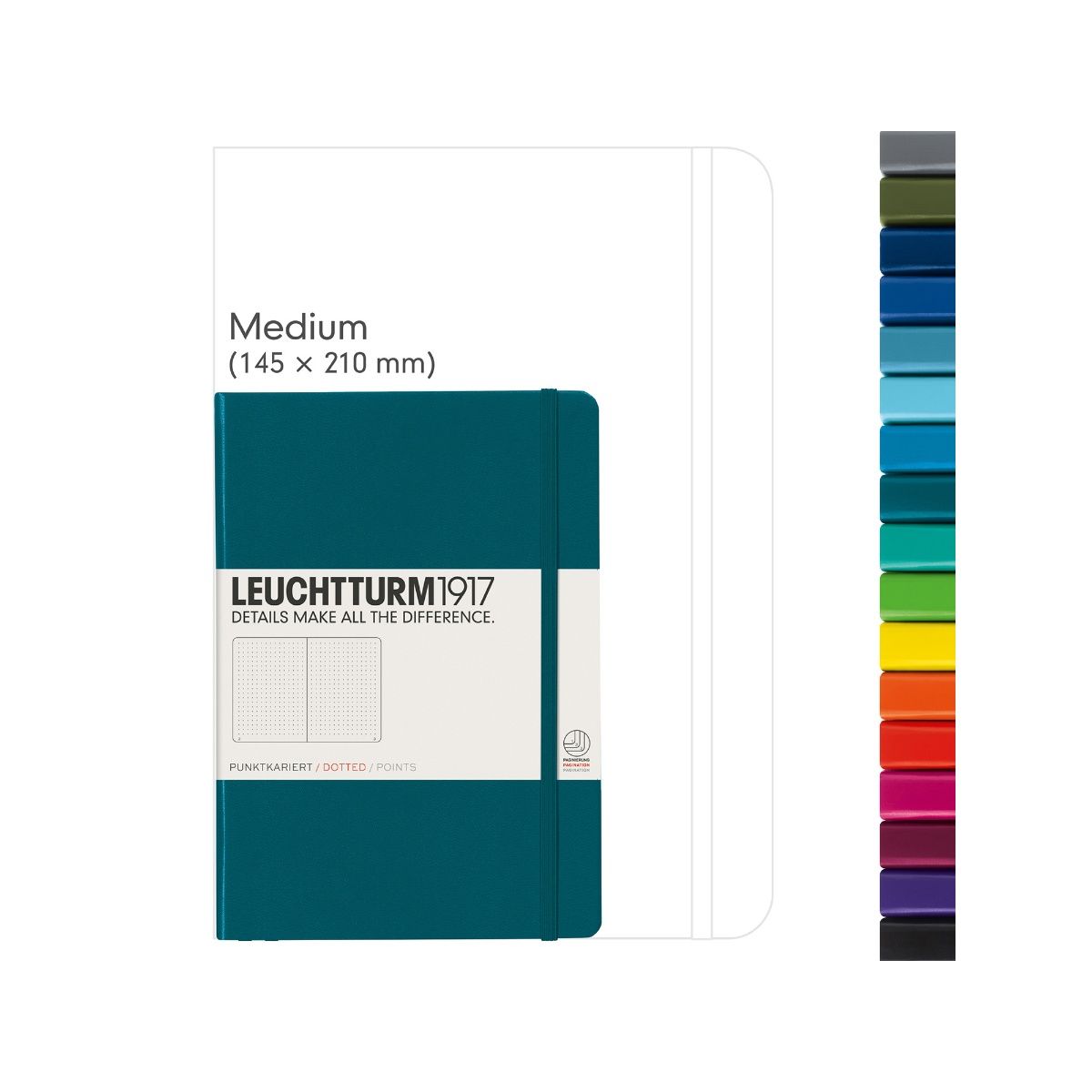 Leuchtturm1917 Medium A5-Size Soft Cover Notebook (Ruled) - Nordic Blue ...