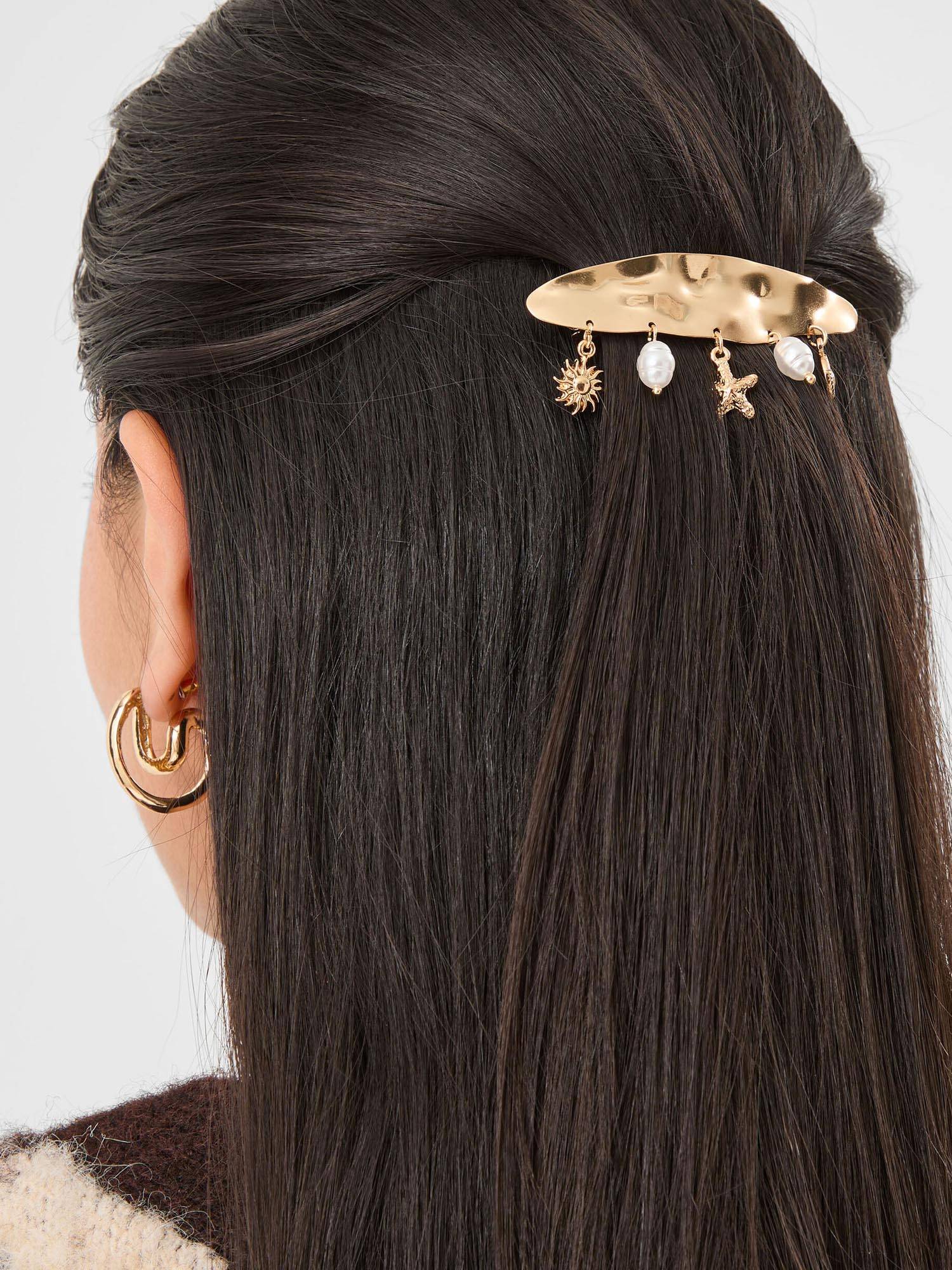 Buy Accessorize London Gold Embellished Metal Hair Pin Online