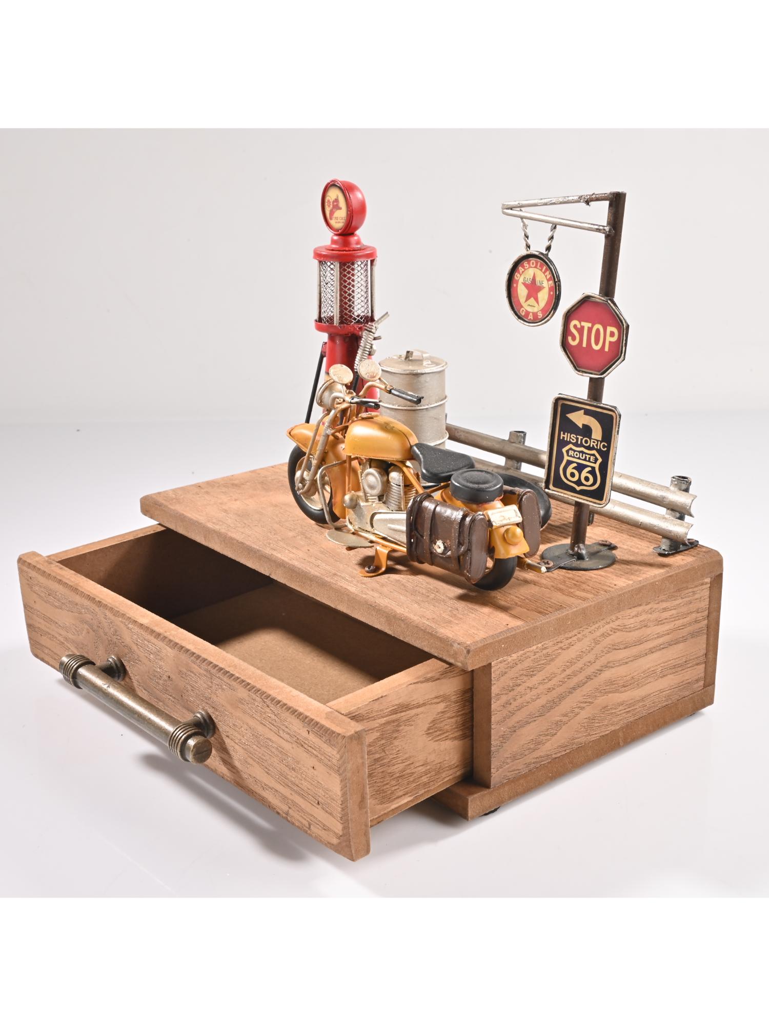 Buy Gibox Heritage Rustic Motorcycle Gas Station Home Styling Accent ...