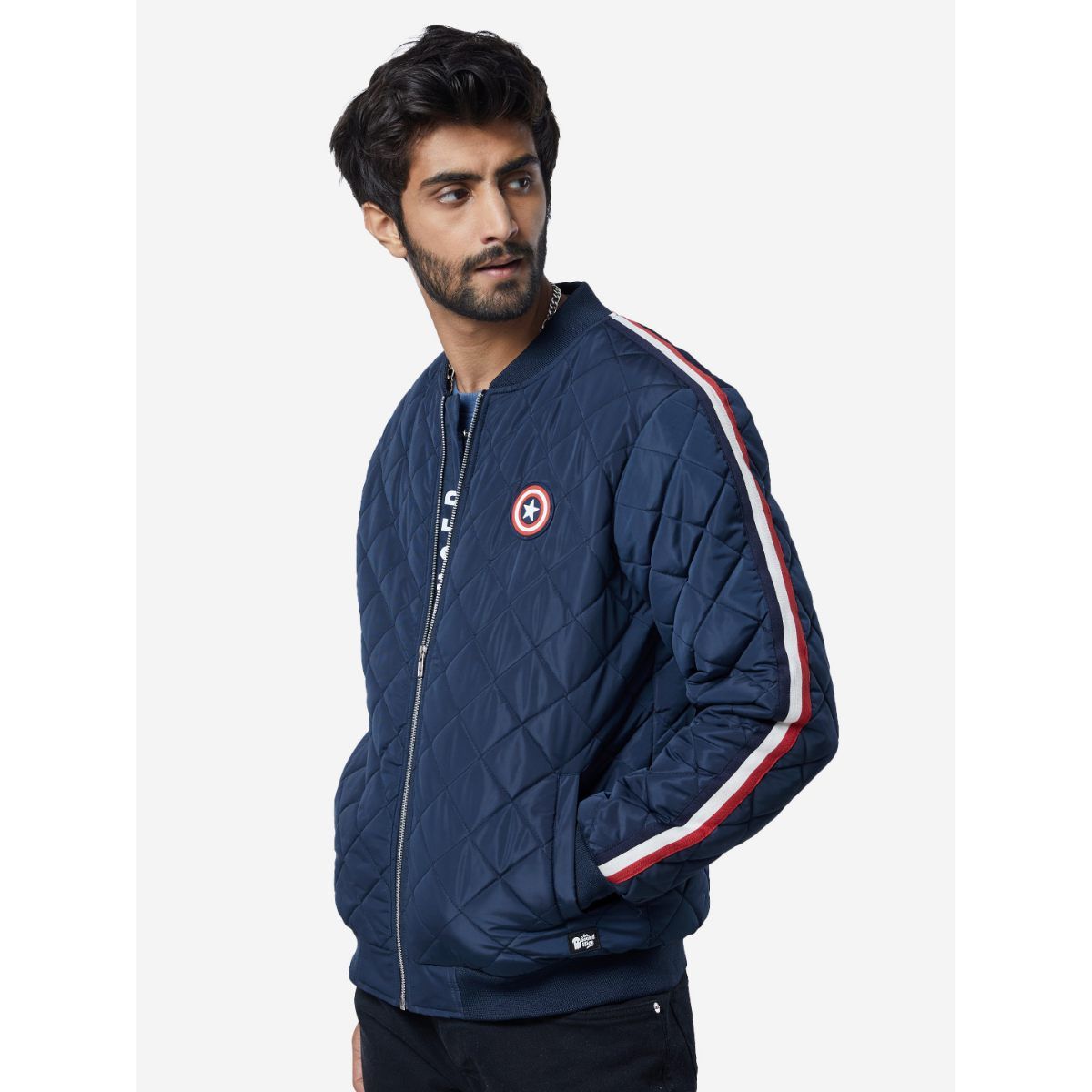 Buy The Souled Store Official Captain America Shield Puffer Jackets for ...