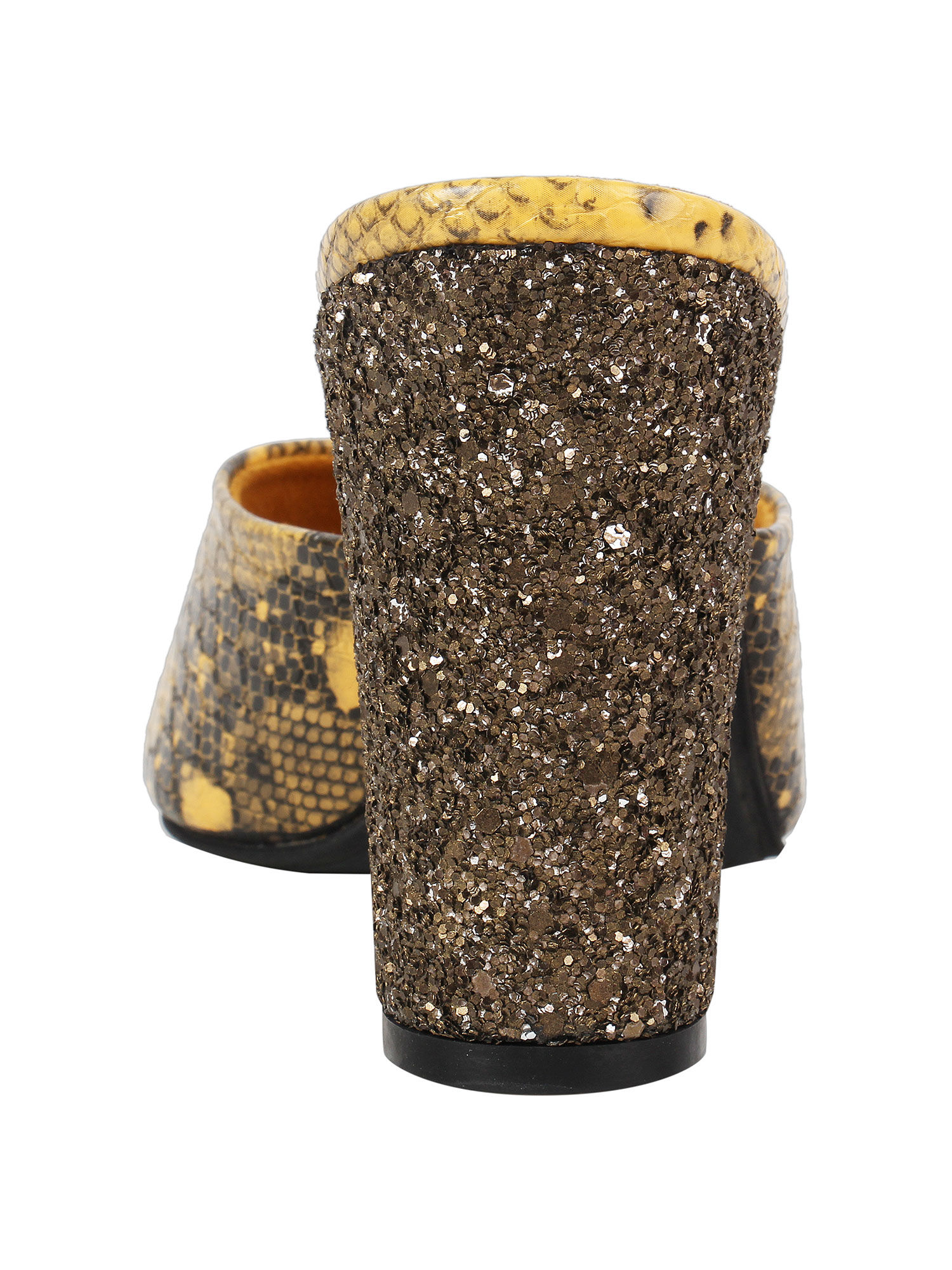 Buy CATWALK Yellow Animal Print Heels Online