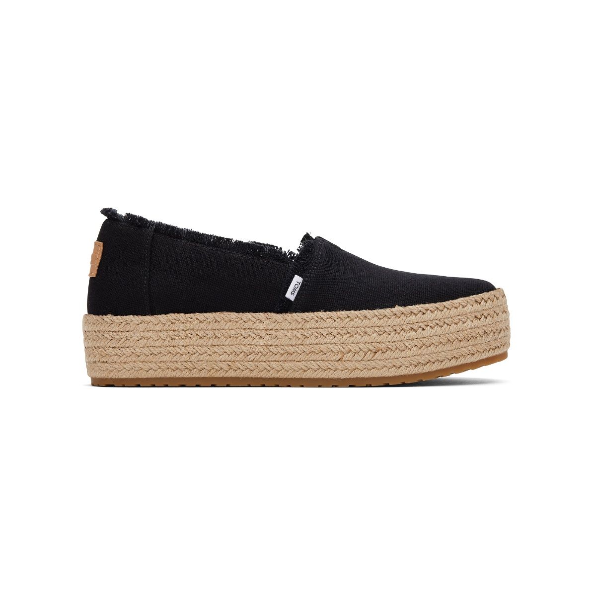 Buy TOMS Valencia Rope Wrap Black Platform Espadrilles Online