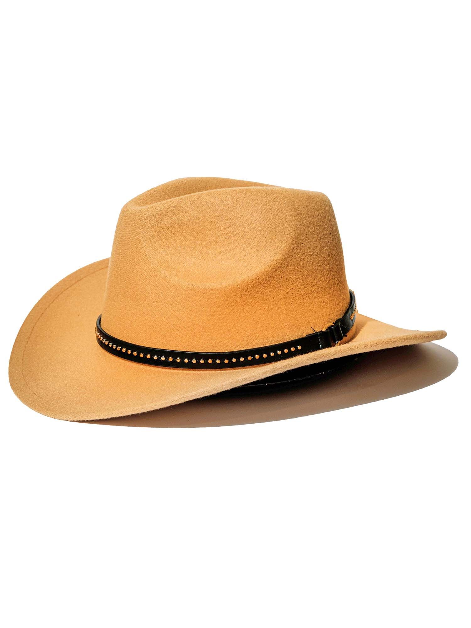 Buy CHOKORE Unisex Iconic & Classy Solid Beige Cowboy Hat Online