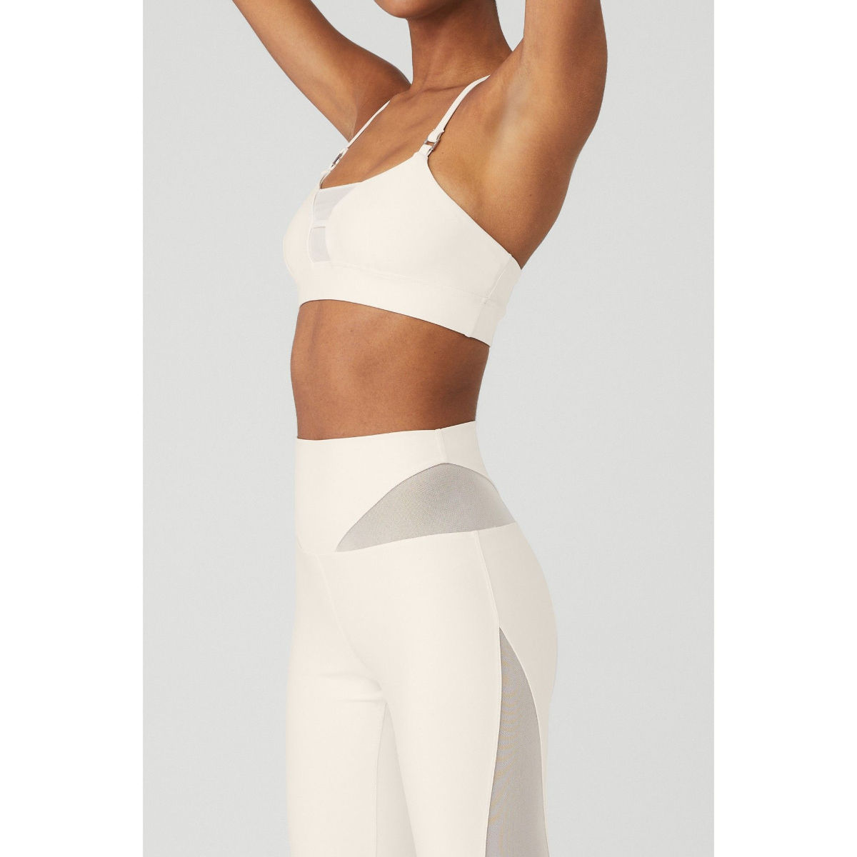 Buy alo Airlift Mesh Allure Bra Ivory Online