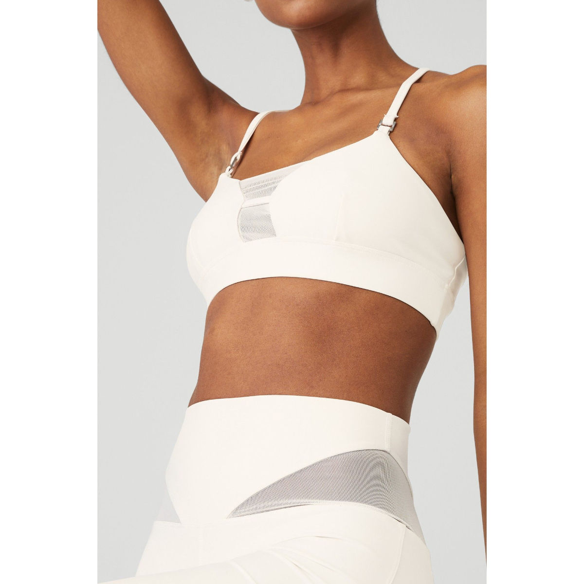 Buy alo Airlift Mesh Allure Bra Ivory Online