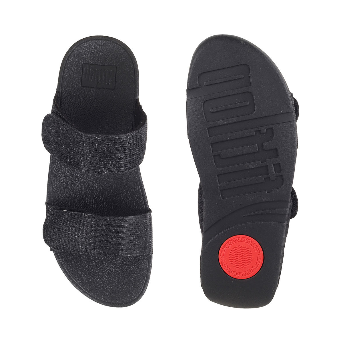 Buy Fitflop Black Synthetic Women Sandals Online